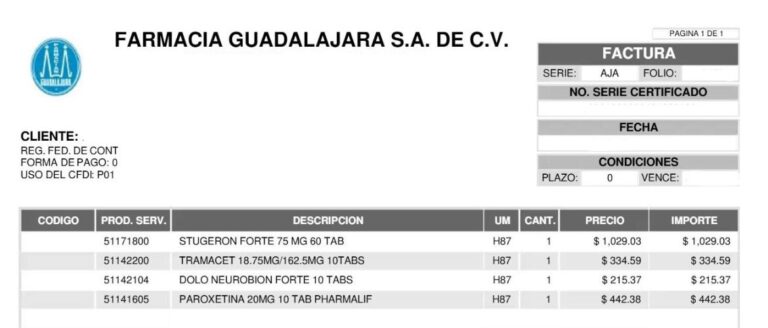 ¿Cómo facturar tu ticket de Farmacias Guadalajara? - Fotofacturas